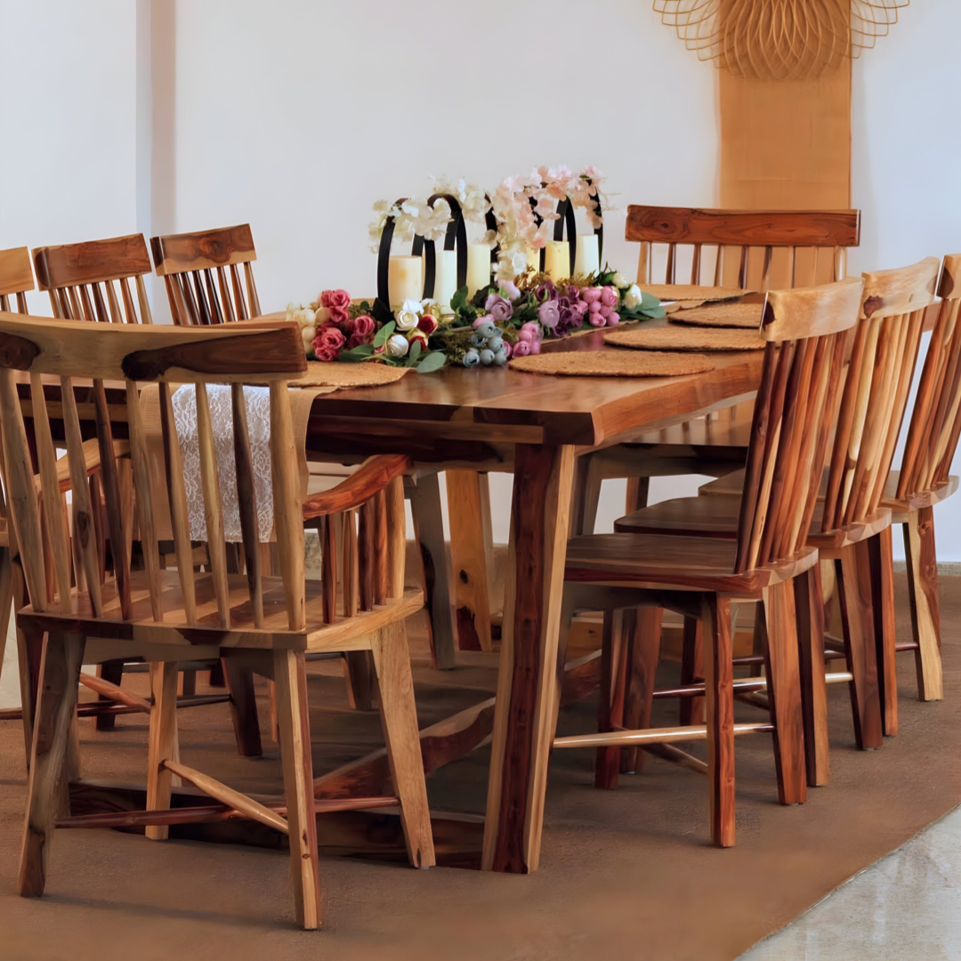Live Edge Dining Tables | Dining Room Live edge Tables | Custom Made