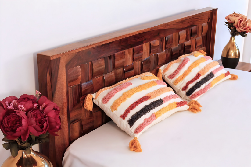 Niwar Solid Wood Storage Bed: Double Bed in Bangalore