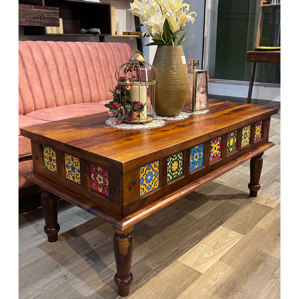 Tradition Rajasthani Design Tiles Coffee Table: Center Table Bangalore